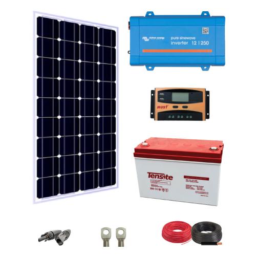 Comprar Kit Solar Básico para Iluminación 200W 12V VICTRON