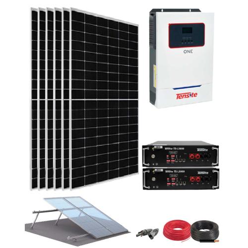 Comprar Kit Solar Aislado 5500W 48V 18300Whdía Tensite