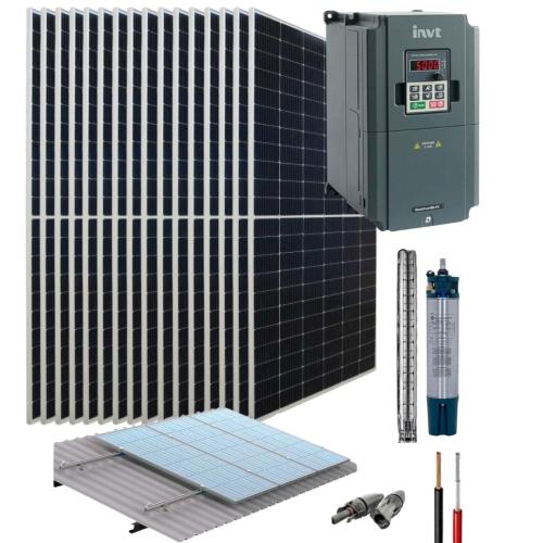 Comprar Kit Bombeo Solar Directo 11kW 400V con Bomba Sumergible 7,5HP