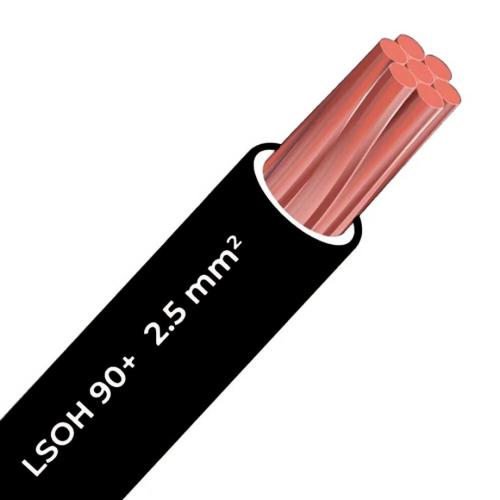 Comprar Cable libre halógeno 90c 2.5mm LSOH (1 metro) Negro