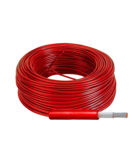 Rollo Cable Unifilar Solar PV 6mm2 H1Z2Z2-K 1,5kV 30m Rojo