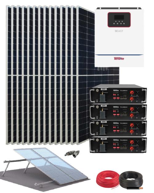 Comprar Kit Solar Aislado 11000W 48V 35910Wdía Tensite Beast