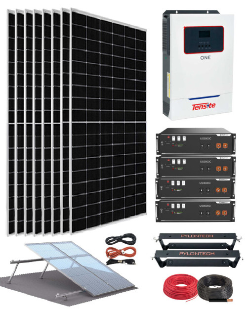 Comprar Kit Solar Aislado 5500W 48V 24400Whdía Tensite One