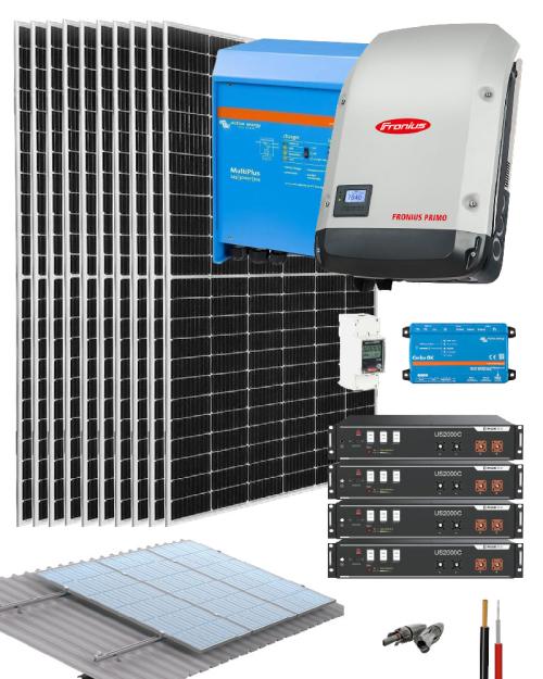 Comprar Kit Solar Híbrido Monofásico 5000W Fronius-Victron