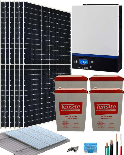Kit Solar Instalacion Aislada 3000W 24V 13600Whdia | AutoSolar