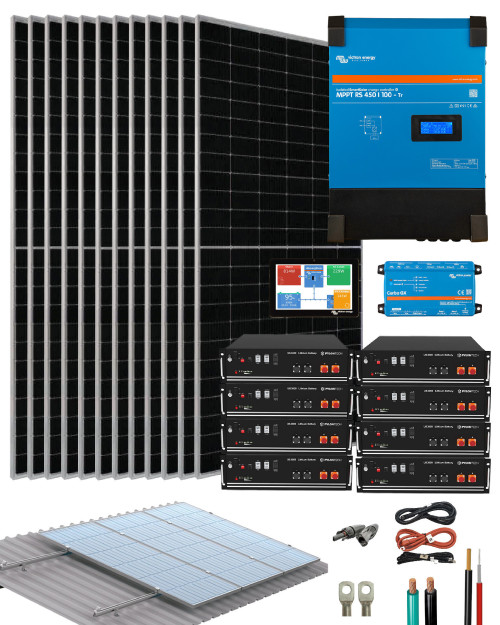 Kit Solar Litio 8000W 48V 43920Whdía Quattro VICTRON