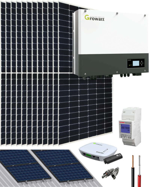 Kit Solar Conectado Red 5000W 27300Whdia Growatt | AutoSolar